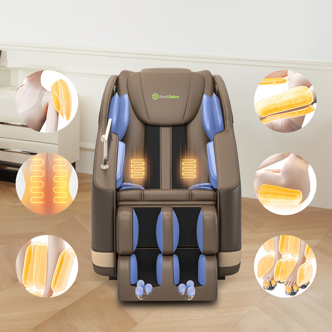 How do Real Relax massage chairs handle different body shapes and size