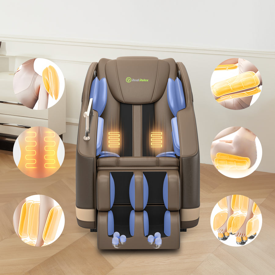 How do Real Relax massage chairs handle different body shapes and size