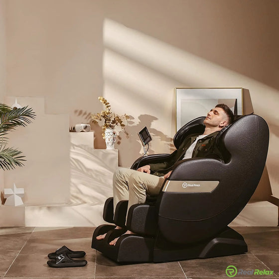 How do Real Relax massage chairs use eco-friendly materials?