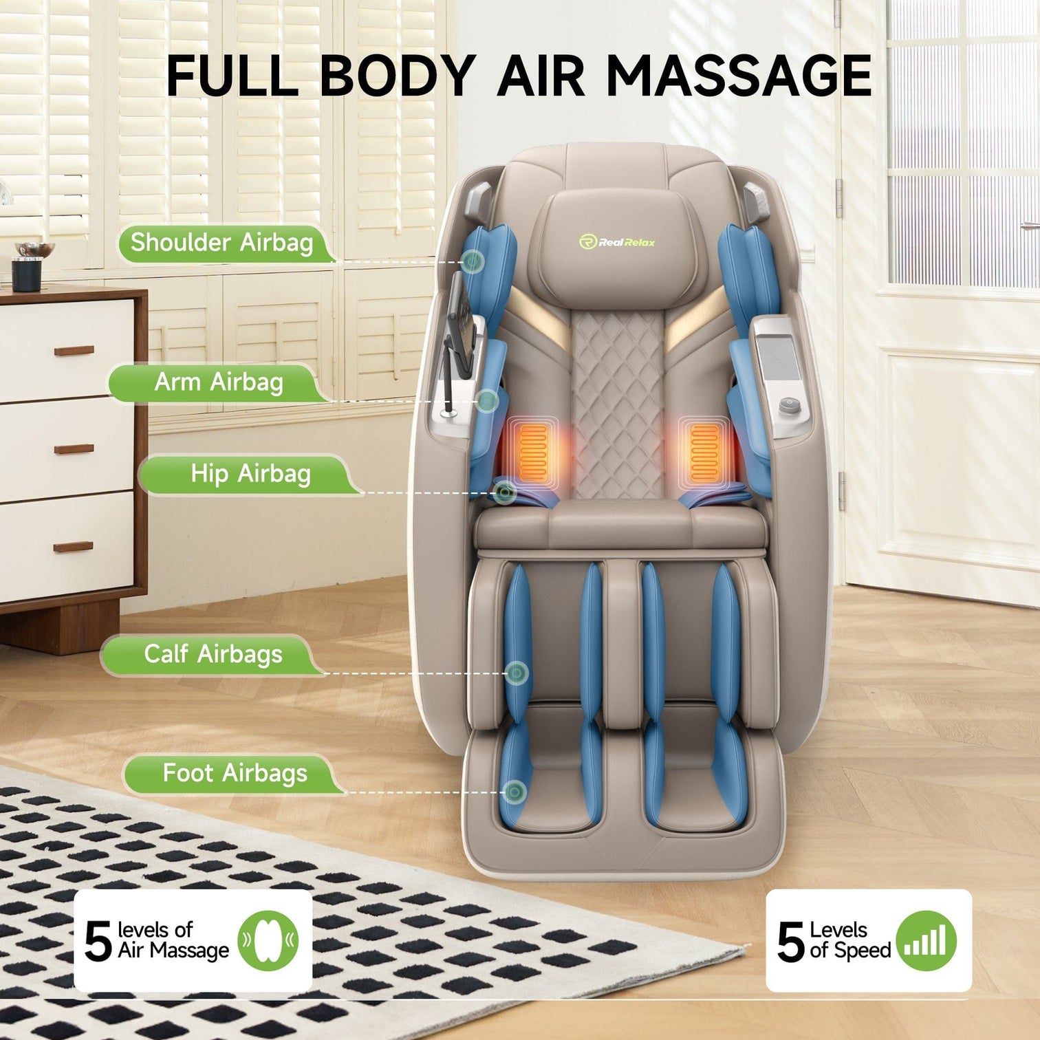 Real Relax Massage Chair | Best Zero Gravity Massage Chairs for Home